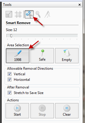 Remove objects from photos with Photo Scissors Pilot